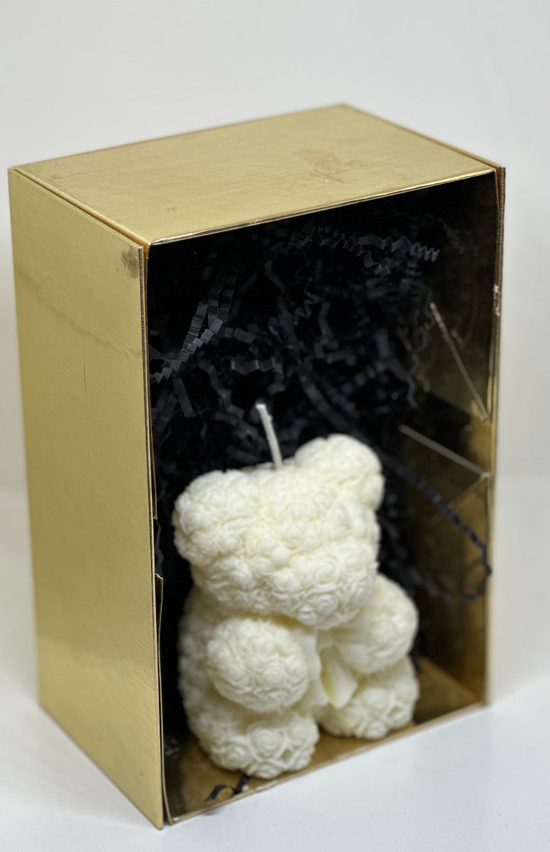 Rose Bear Candle /Teddy Bear – Banberry