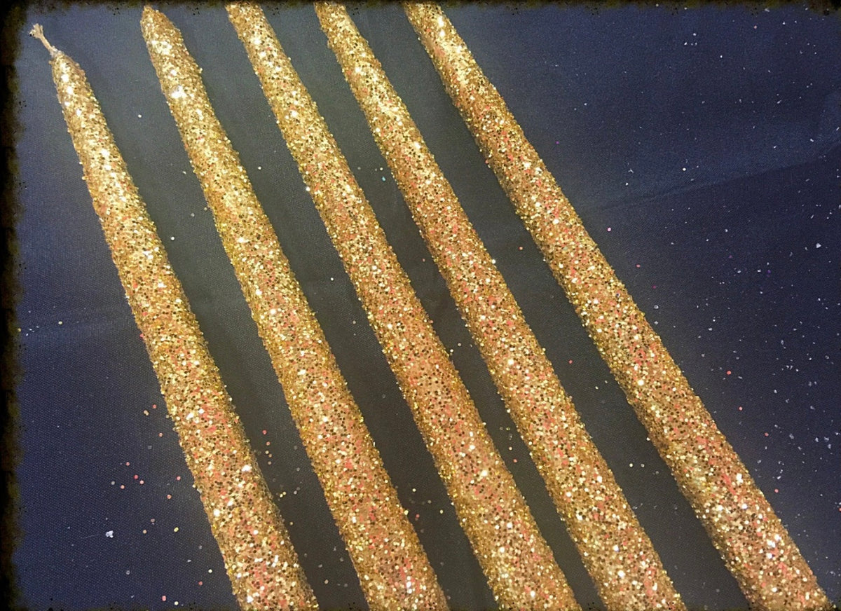 Glitter Taper Candles – Banberry